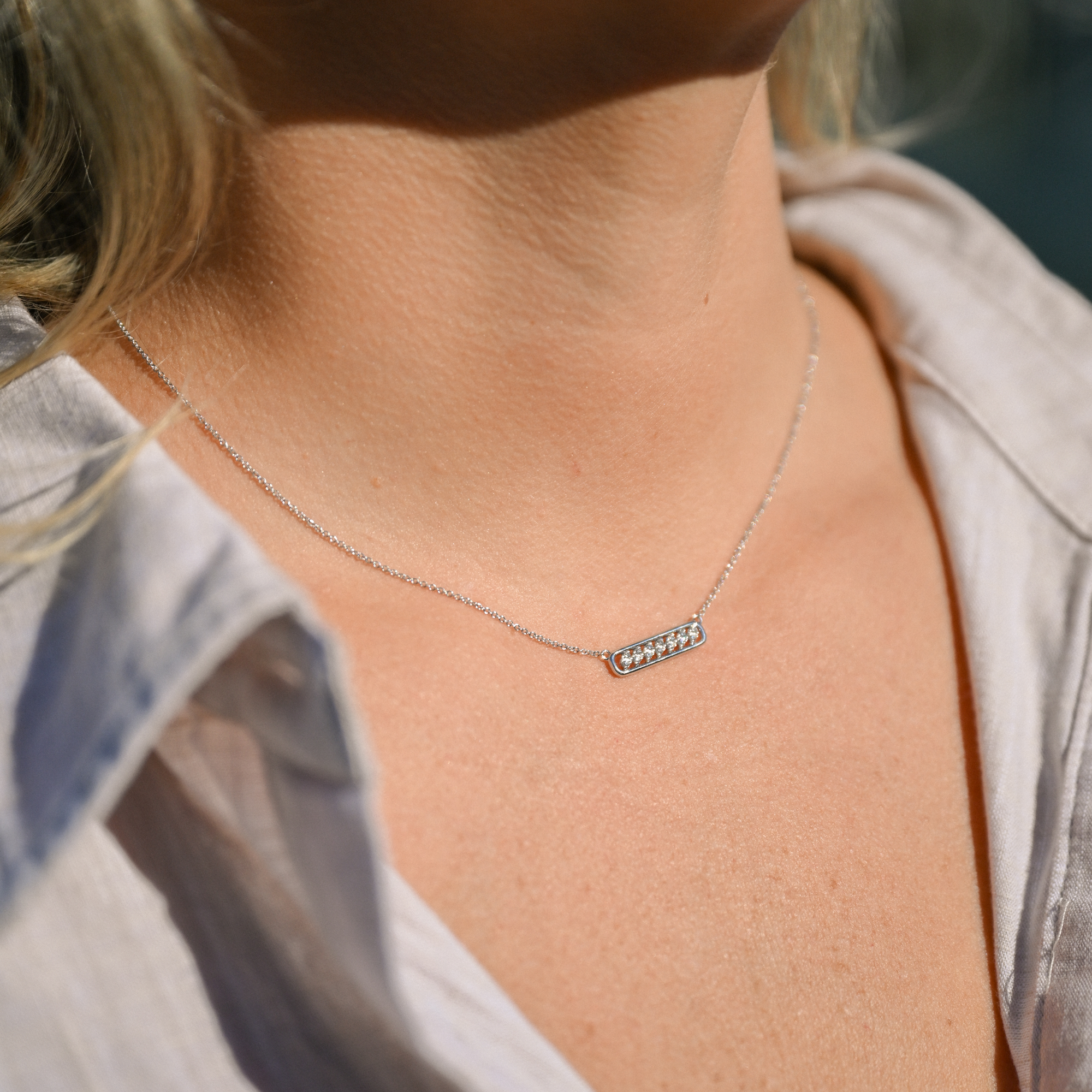 Dia Bar Necklace | Jewel In the Sea | Nantucket, MA